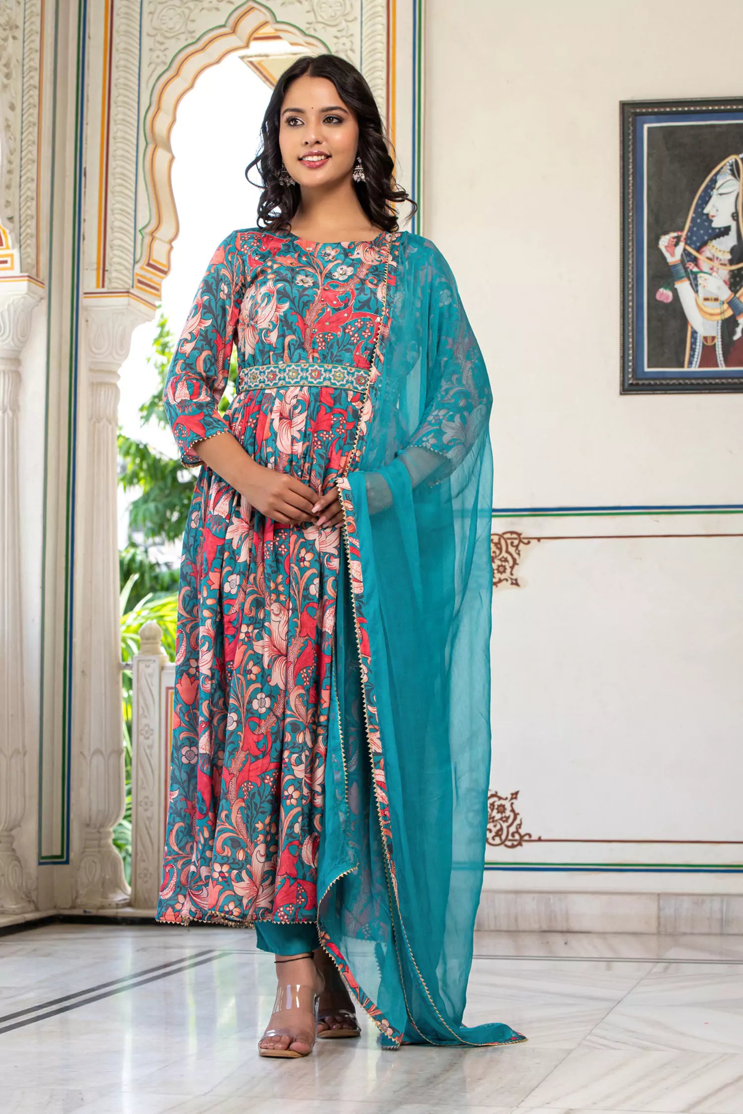Buy Three-Piece Suit For Women | Ethnic Wear - Freyaa