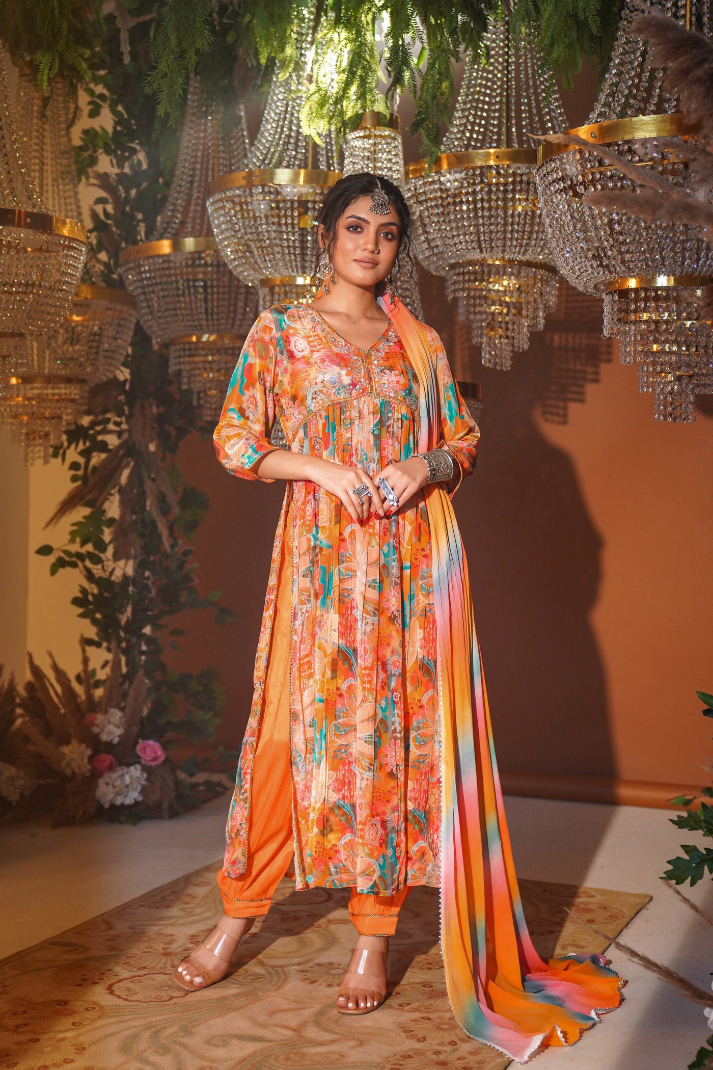 Buy Three-Piece Suit For Women | Ethnic Wear - Freyaa