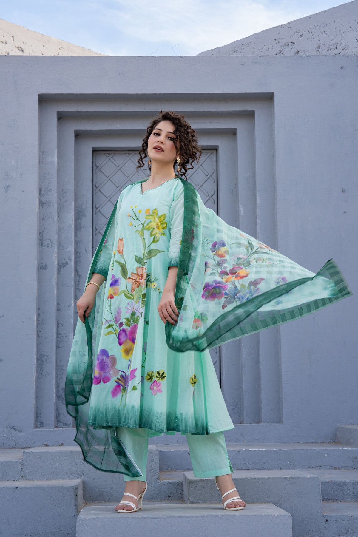 Buy Three-Piece Suit For Women | Ethnic Wear - Freyaa